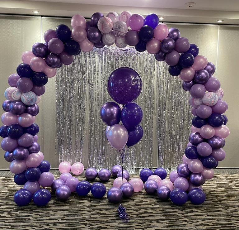 Deluxe Balloon Arch with Logo or Personal Message – Balloons Balloons ...